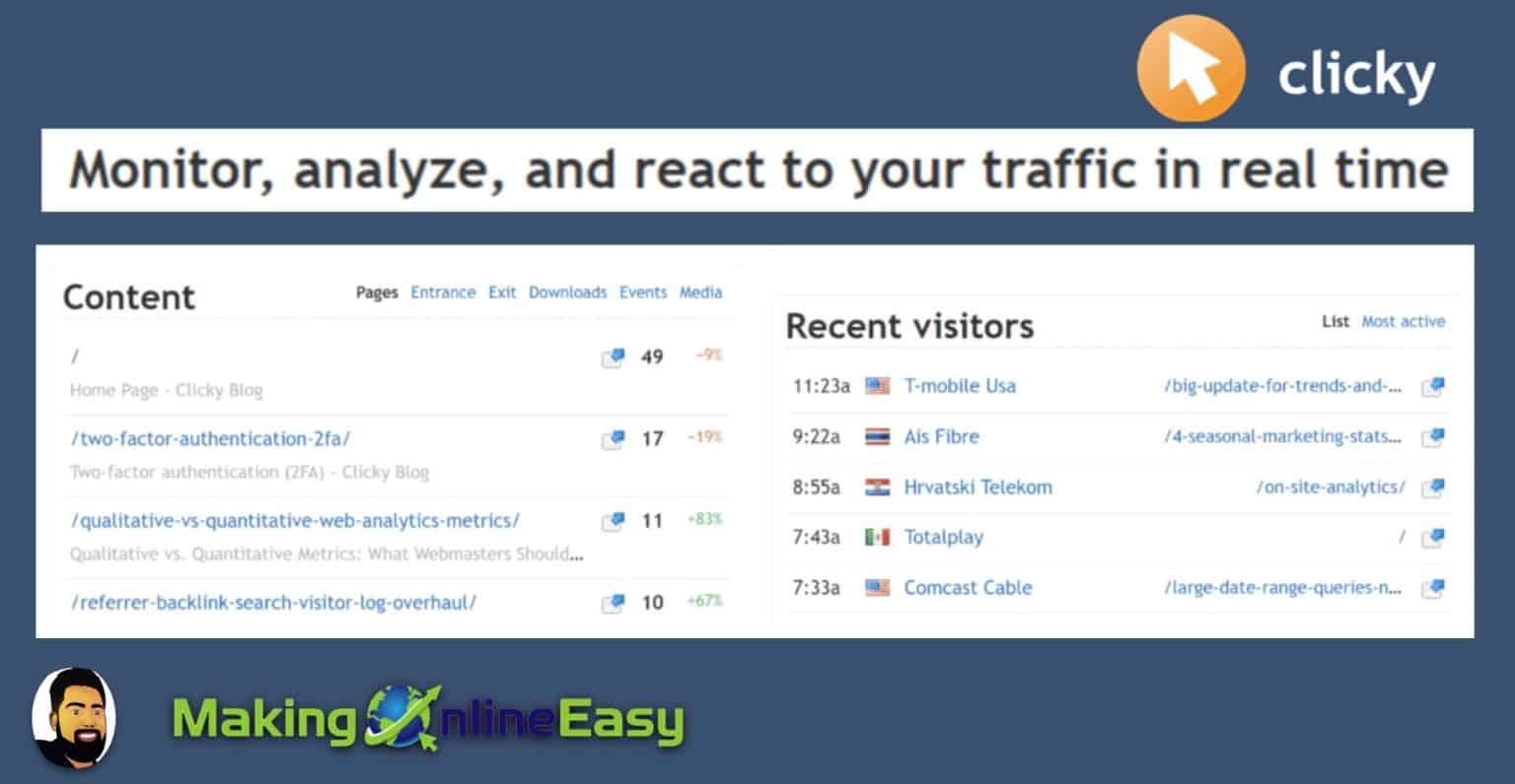 Clicky Review: A Detailed Guide for Web Professionals